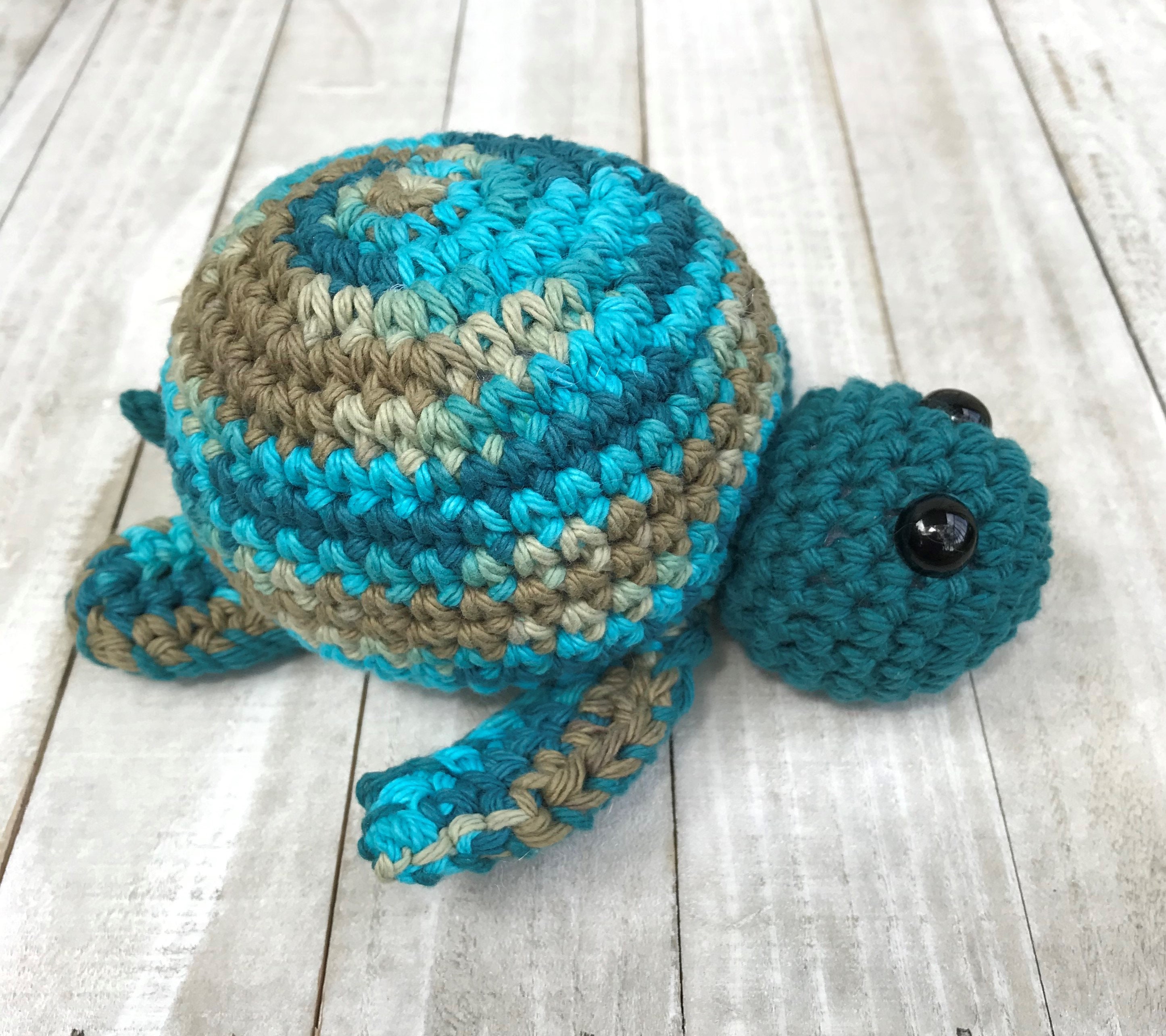 DIY Turtle Baby Rattle Crochet Kit Stuffed Animal River | Etsy