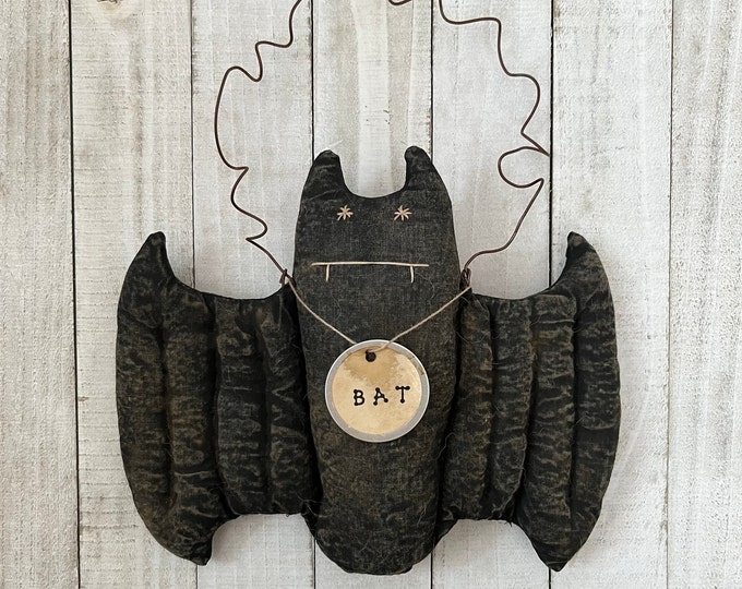 Primitive Halloween Bat Wall Hanging. Door Greeter, Fall Autumn ...