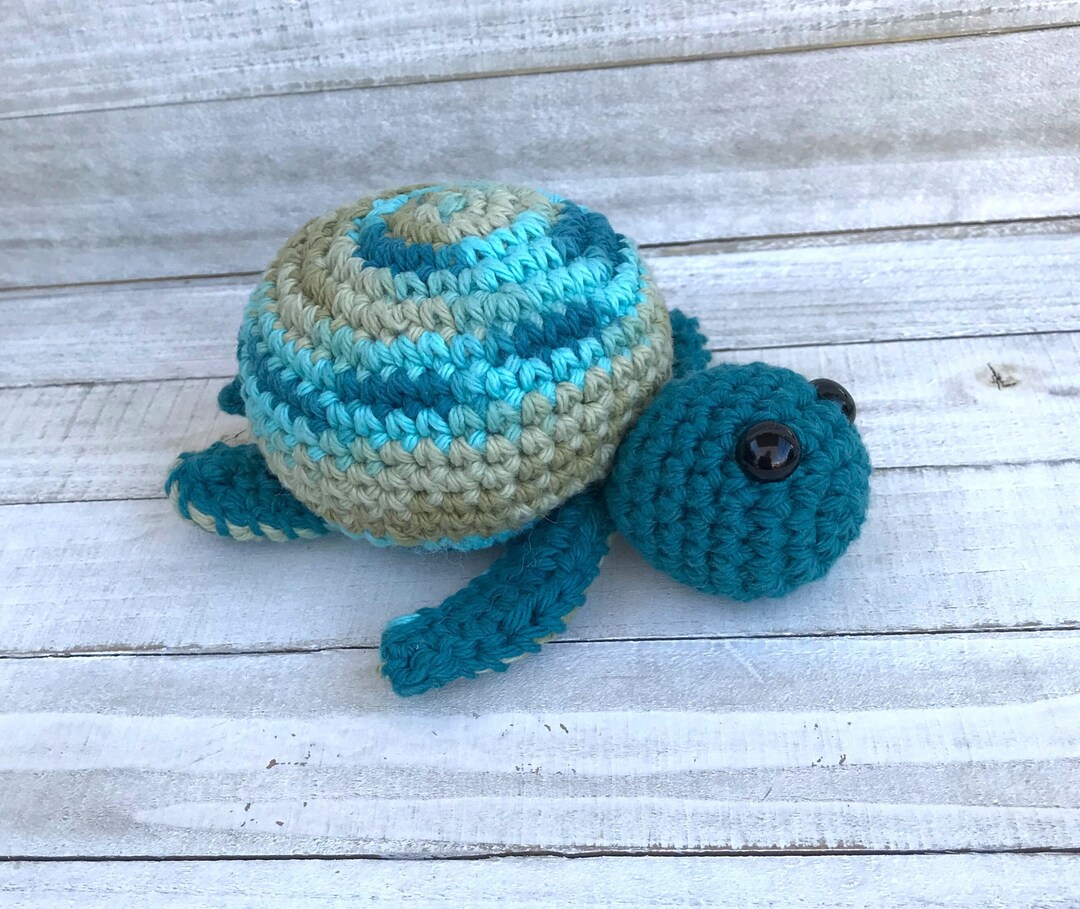 DIY Turtle Baby Rattle Crochet Kit, Stuffed Animal, River - Etsy