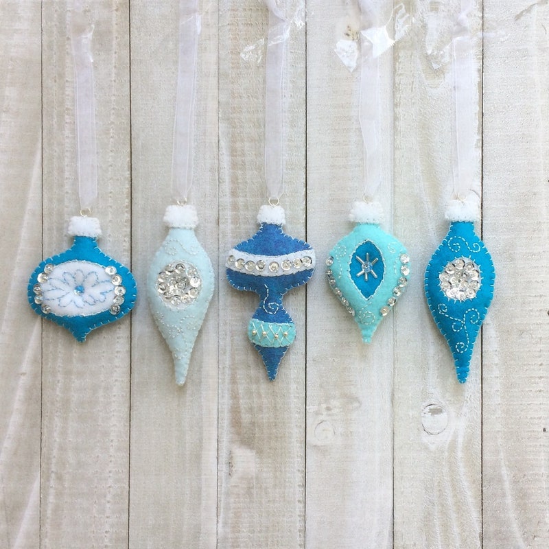 Christmas Ornaments Felt - Etsy