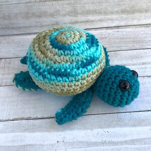 DIY Turtle Baby Rattle Crochet Kit, Stuffed Animal, River - Etsy