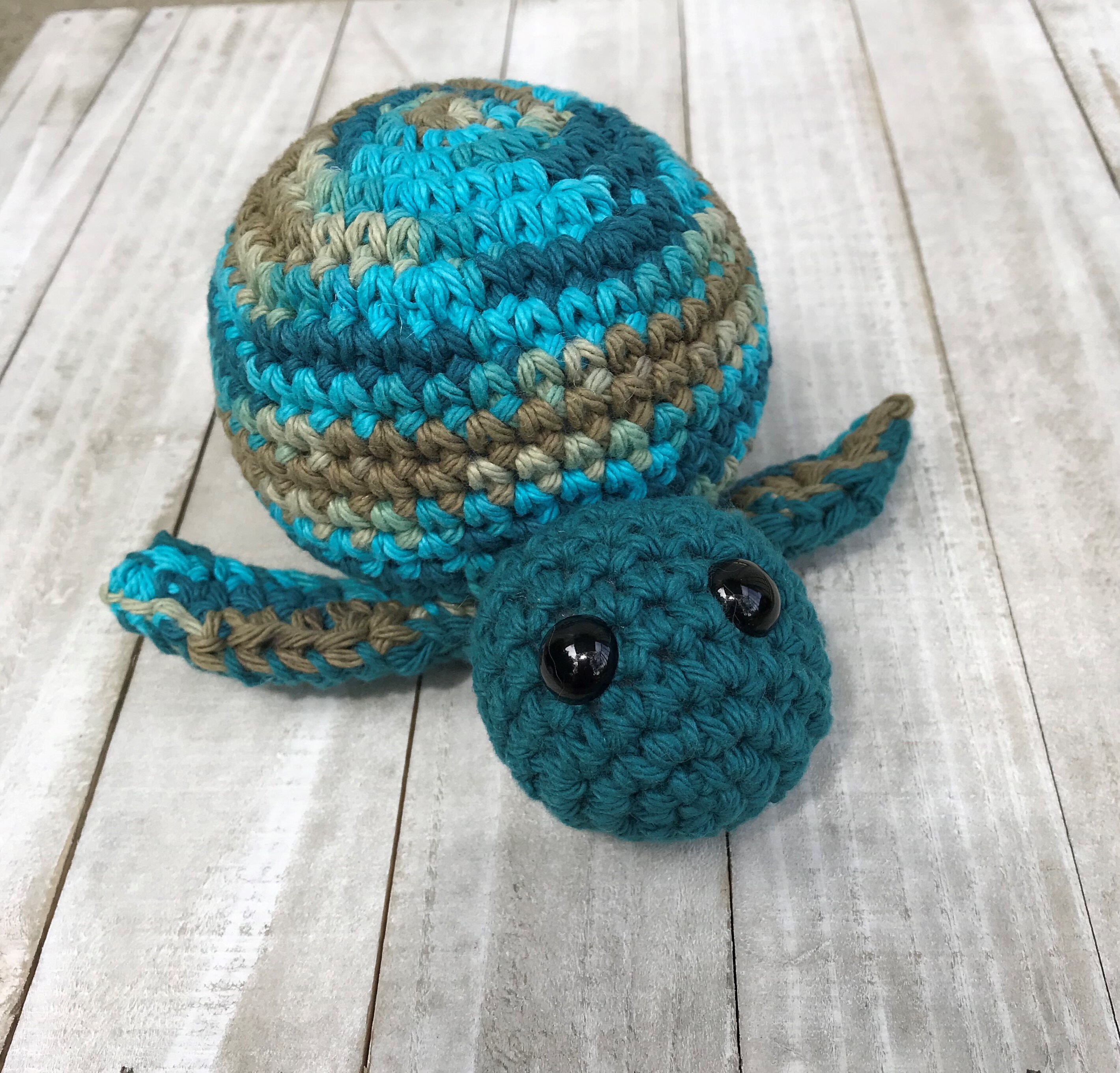 DIY Turtle Baby Rattle Crochet Kit Stuffed Animal River | Etsy