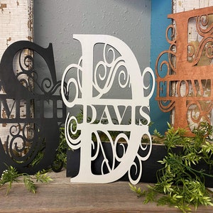 Split Letter Name Signs - Etsy