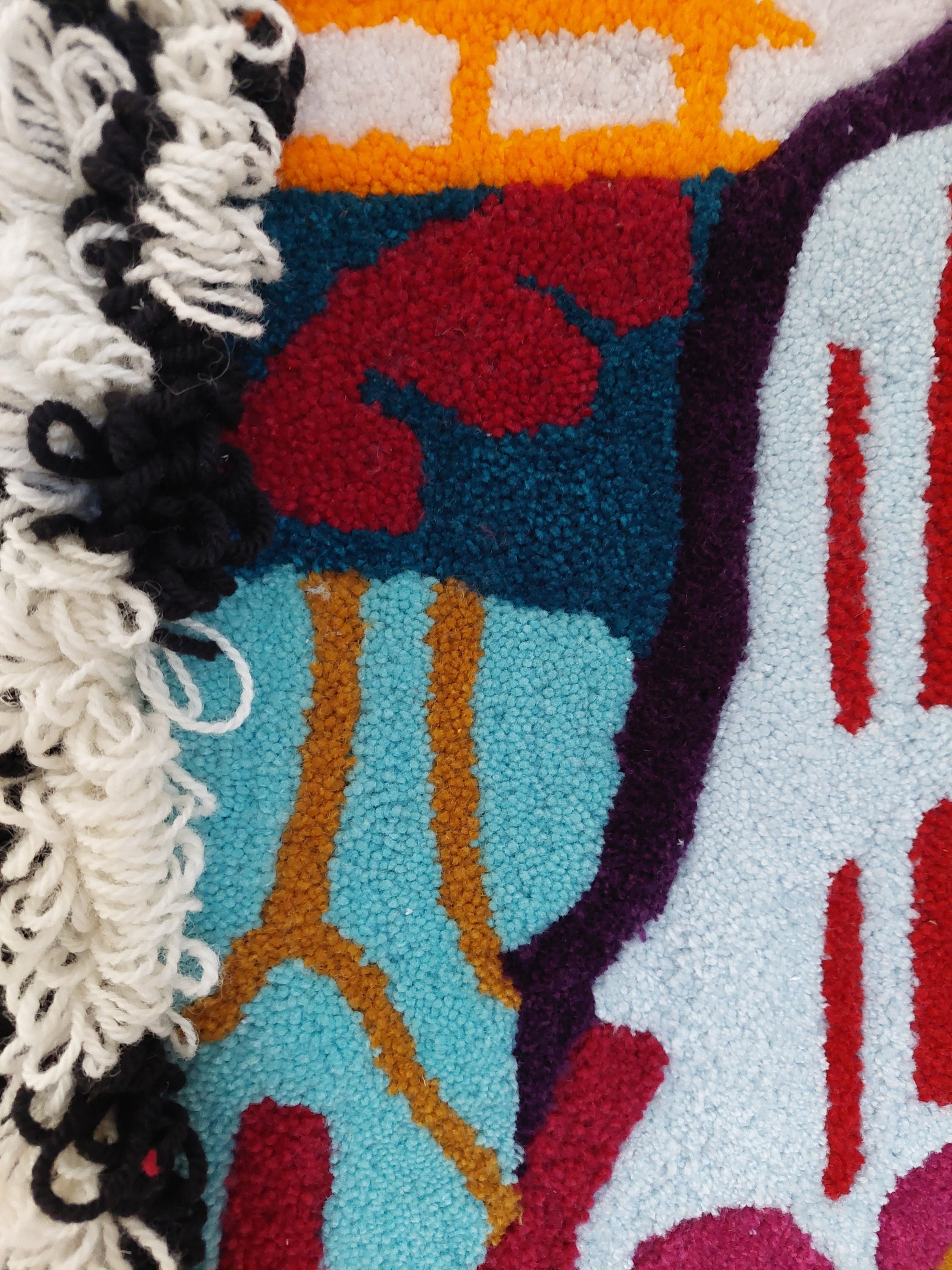 Color Mood Wall Tufted Tapestry, Wall Rug, Wall Tufting Deccolors ...