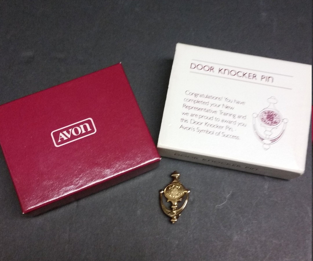 Avon Door Knocker Lapel Pin - Etsy