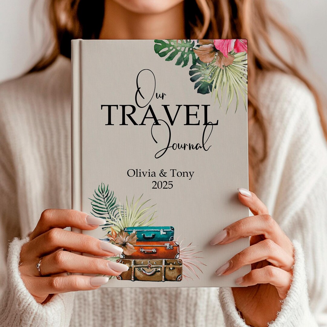 Personalized Travel Journal for Couples our Travel Journal With Names ...