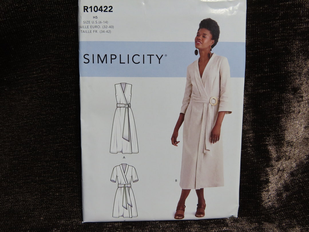 Misses'/women's Dress Sewing Pattern Easy Simplicity 10422/9049 Size 6 ...