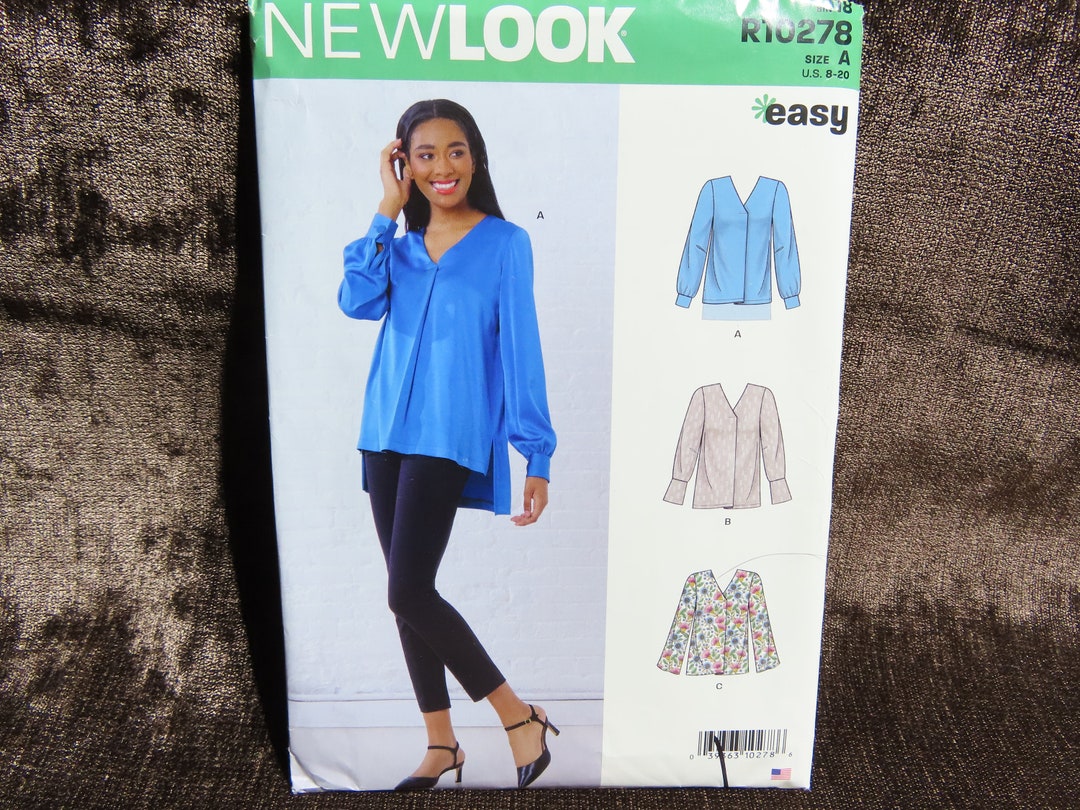 Misses/women's Shirt Sewing Pattern Easy New Look 10278 - Etsy