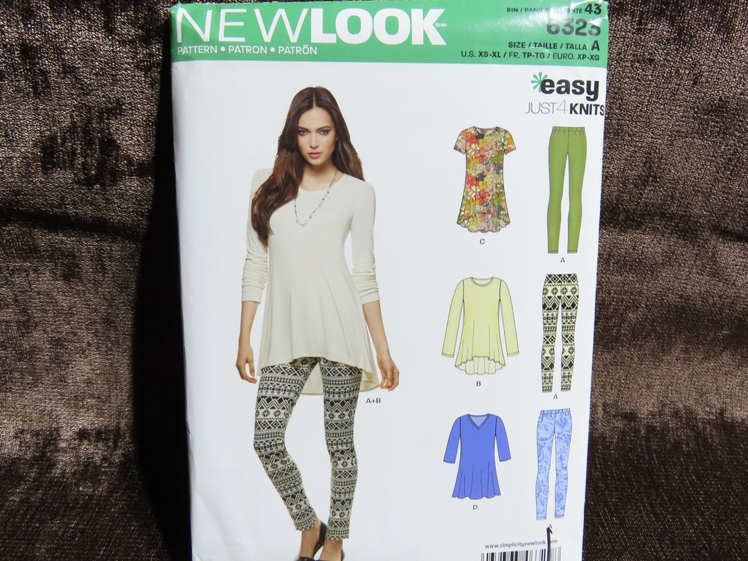 Misses/women's Shirt and Pants Sewing Pattern Easy for Knits New Look ...