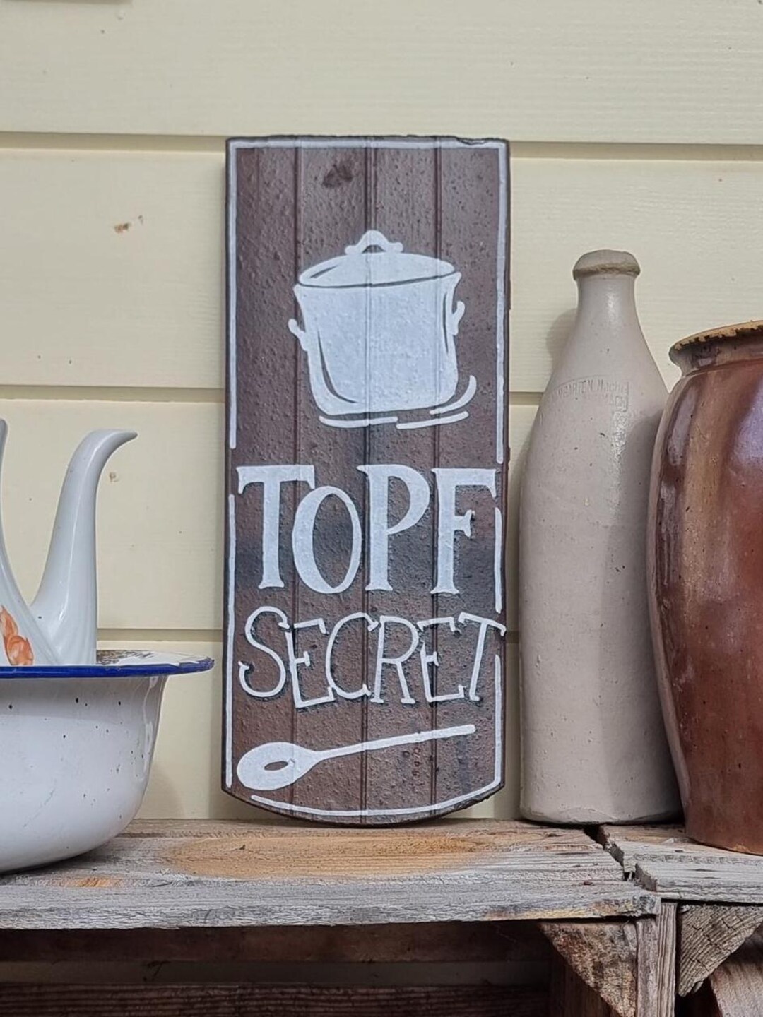 Roof Tiles, Beavertail, Roof Shingle With the Saying topf Secret - Etsy