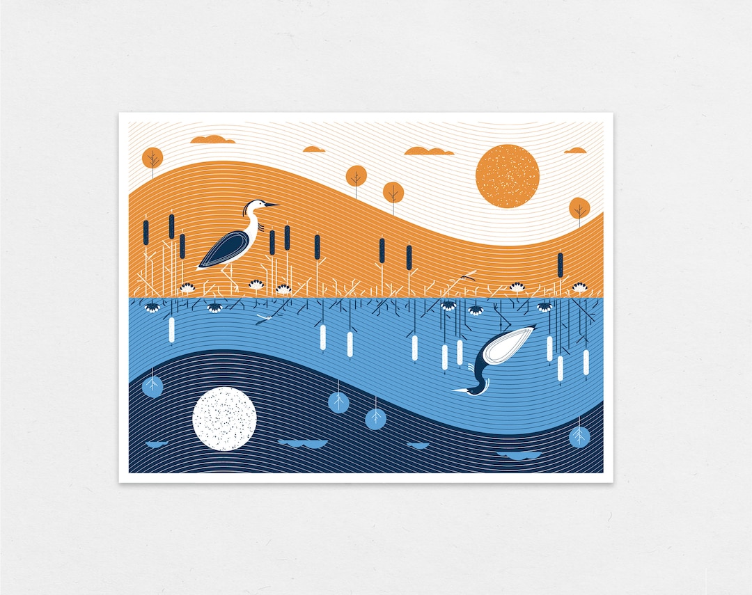 Day and Night - Screen Printed Poster 18x24 - Etsy
