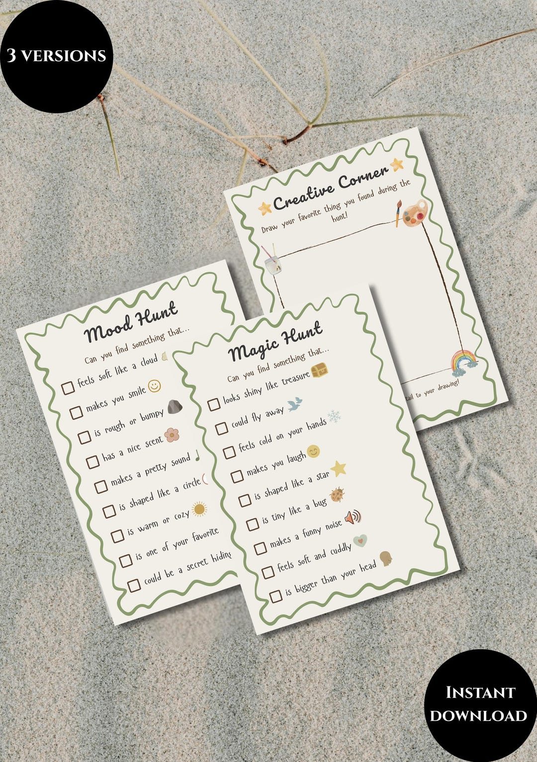 Creative Scavenger Hunt for Kids | Mood & Magic Hunt Printable PDF Game ...