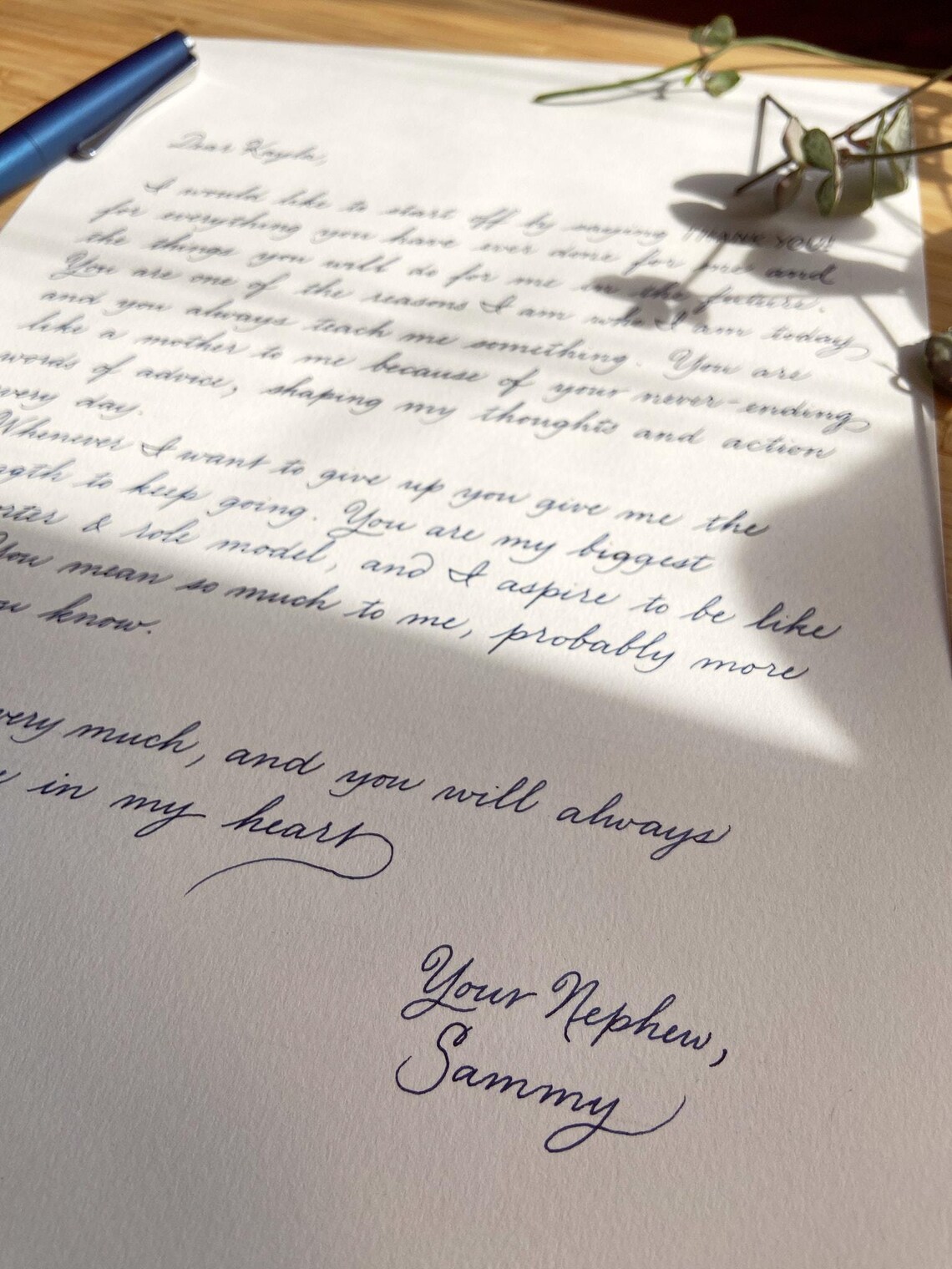 Custom Handwritten Letter, Handwriting Note, Wedding Vows, Anniversary ...