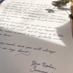 Custom Handwritten Letter, Handwriting Note, Wedding Vows, Anniversary ...