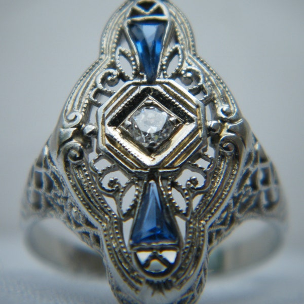 Antique Diamond Dinner Rings - Etsy