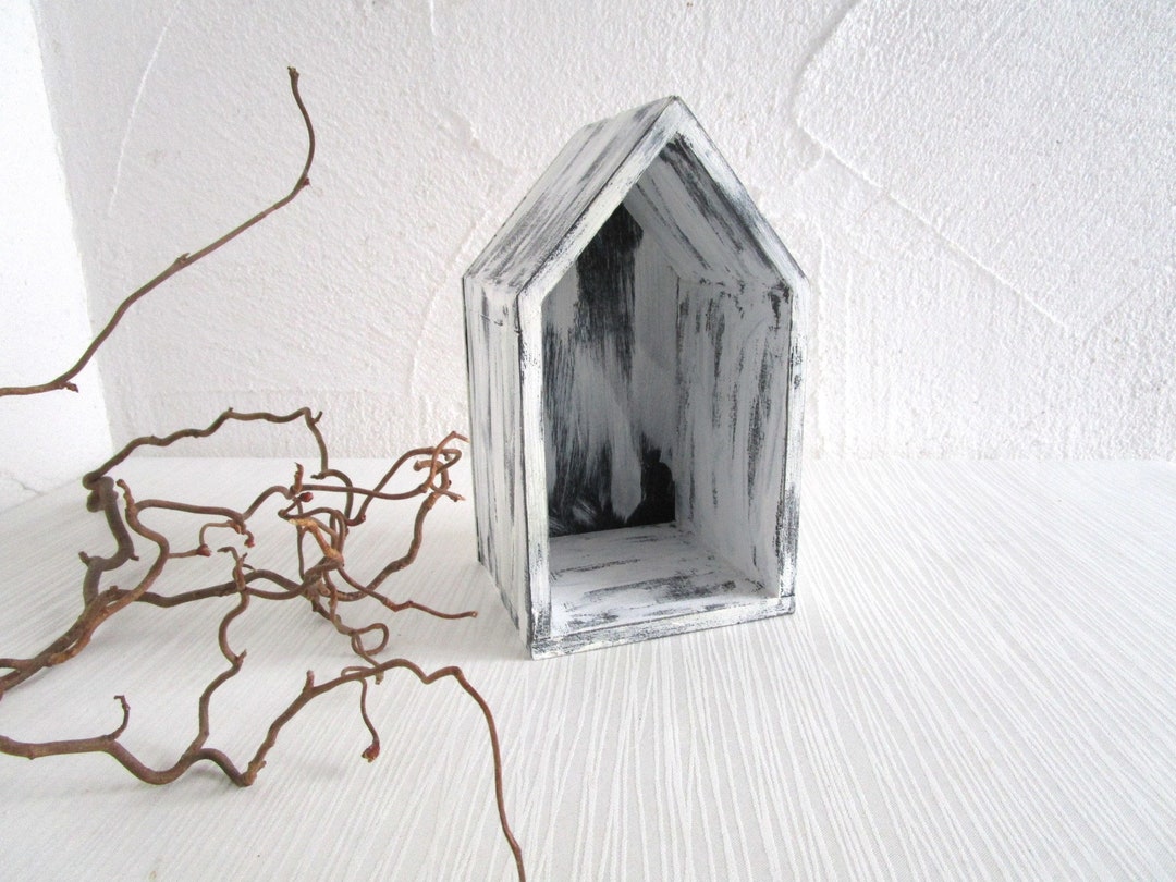 Wall House Shelf Wooden House Shape Wall Shelf Children's Room - Etsy