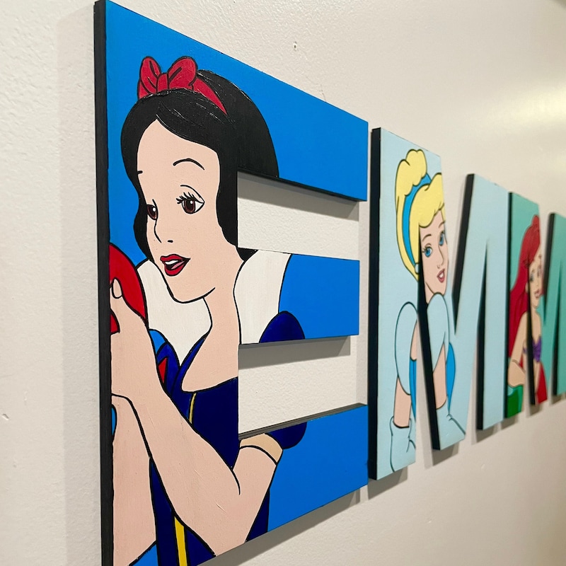 Painted Wood Letters - Etsy