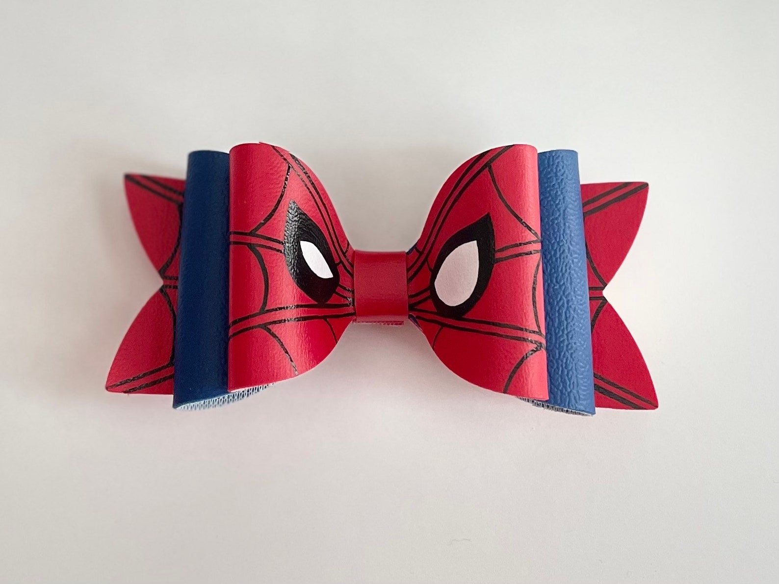 Spider-man Faux Leather 4 Bow - Etsy