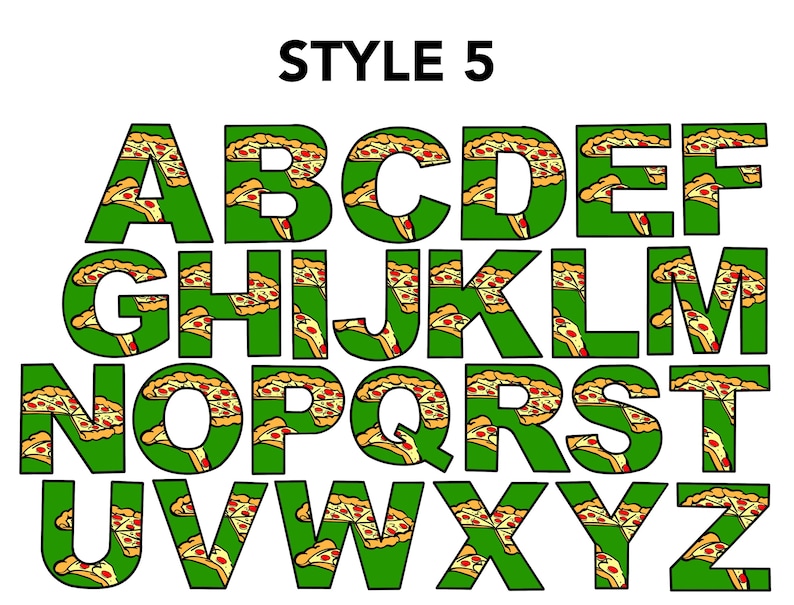 TMNT 6” or 8” Hand Painted Wood Letters - Etsy