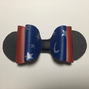 Mickey Mouse Faux Leather 4” Bow - Etsy