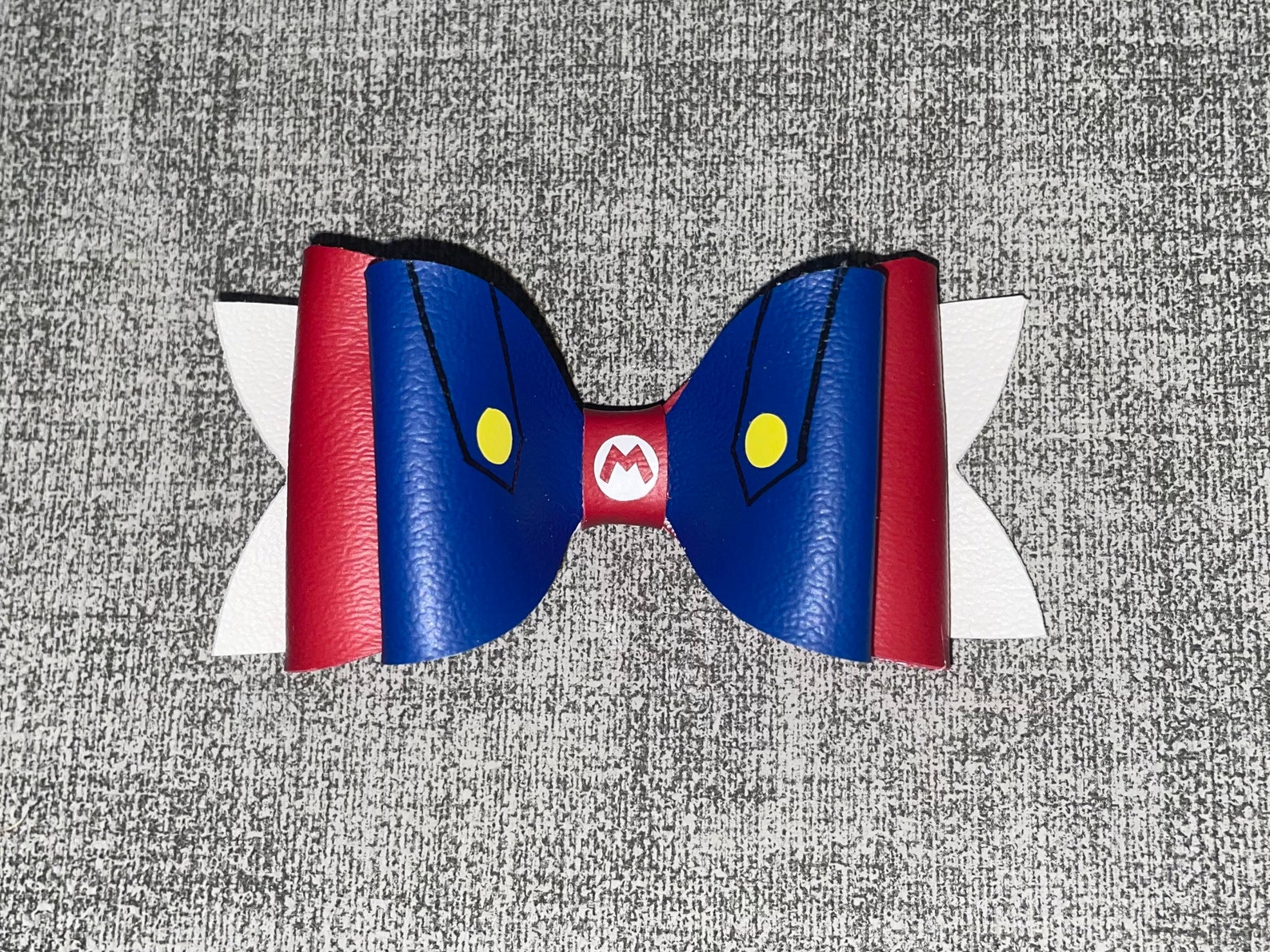 Mario Faux Leather 4 Bow - Etsy