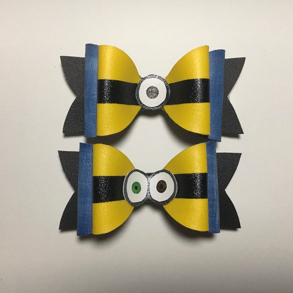 Minion Hair Bow - Etsy