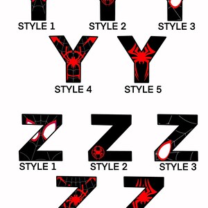 Spider-man (miles Morales) 6” or 8” Hand Painted Wood Letters - Etsy