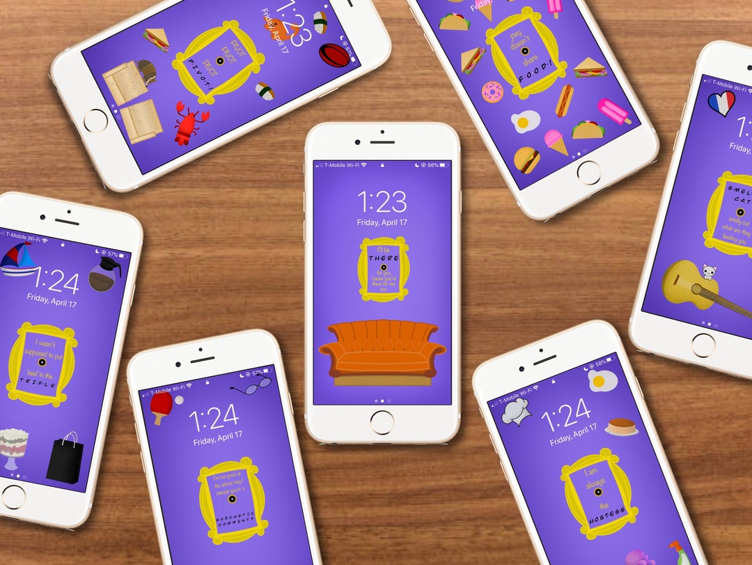 Friends Phone Wallpapers (set of Seven) - Etsy