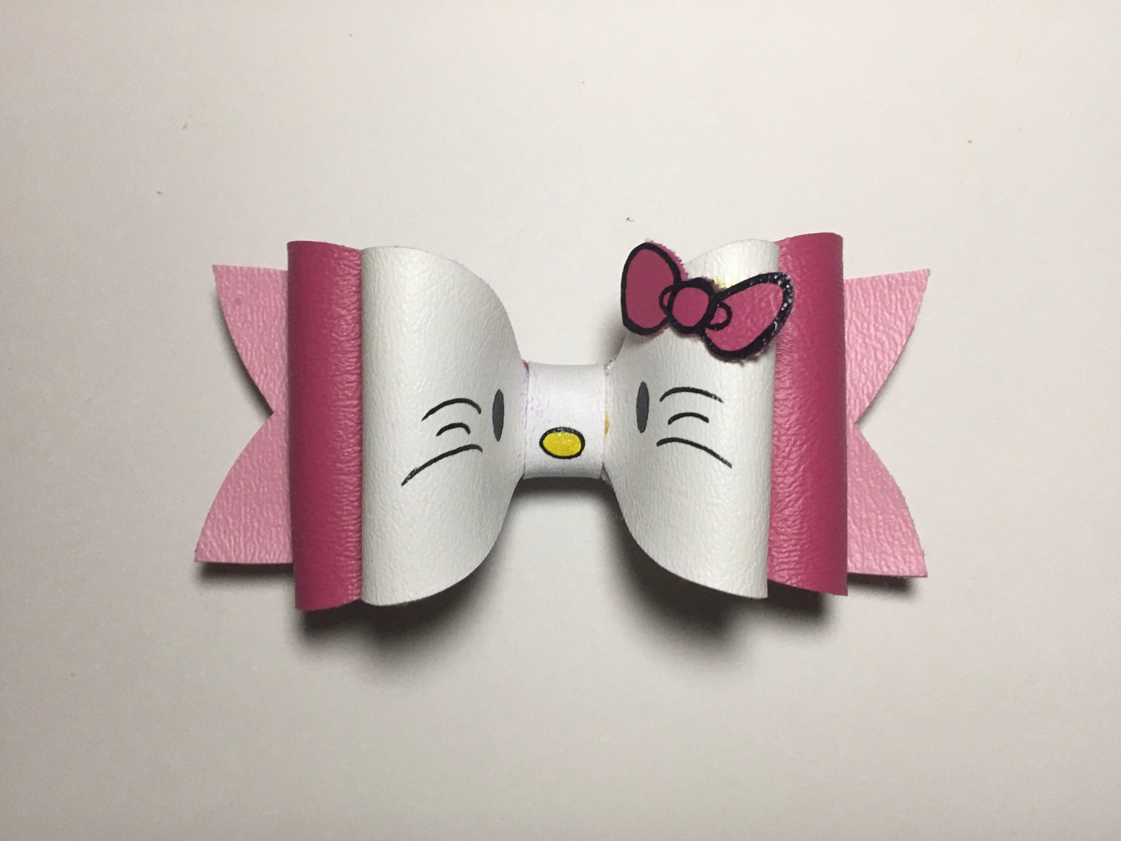 Hello Kitty Faux Leather 4 Bow - Etsy