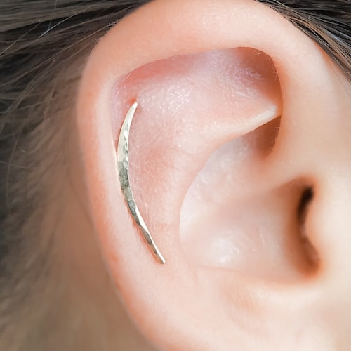 Helix Earring Helix Stud Helix Piercing Long Helix - Etsy