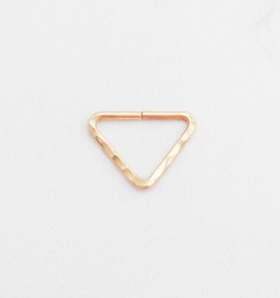 Triangle Helix Hoop Earring Gold Helix Piercing 18 Gauge - Etsy