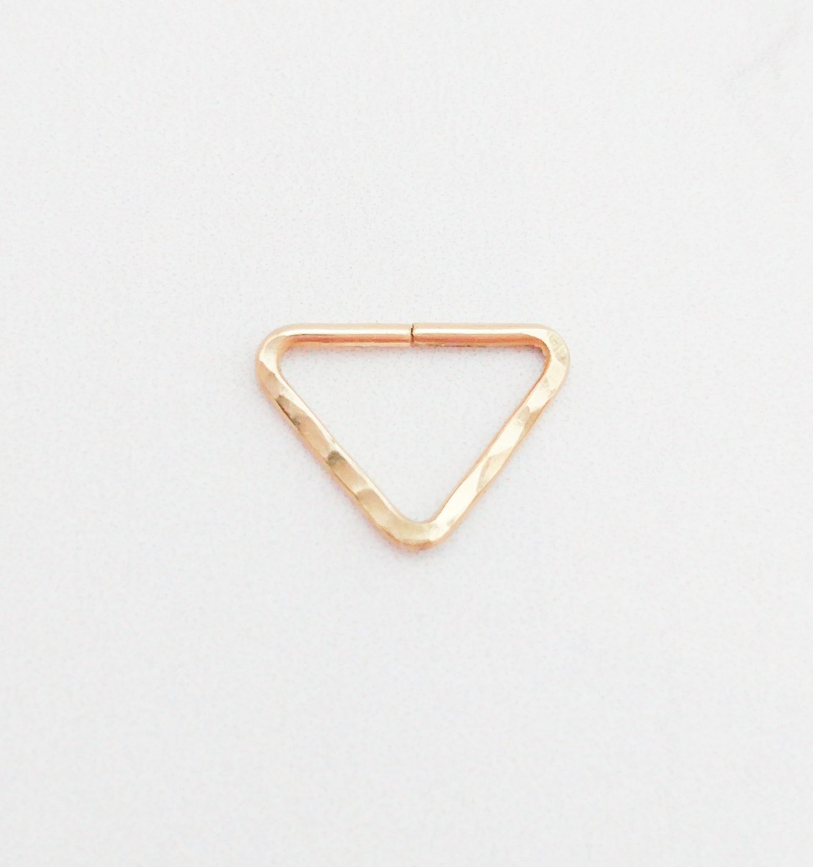 Triangle Helix Hoop Earring Gold Helix Piercing 18 Gauge - Etsy