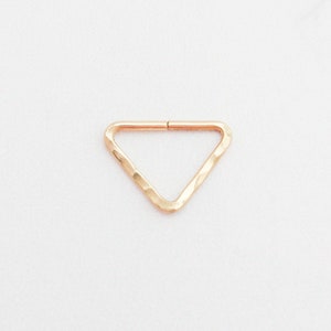 Triangle Helix Hoop Earring Gold Helix Piercing 18 Gauge - Etsy