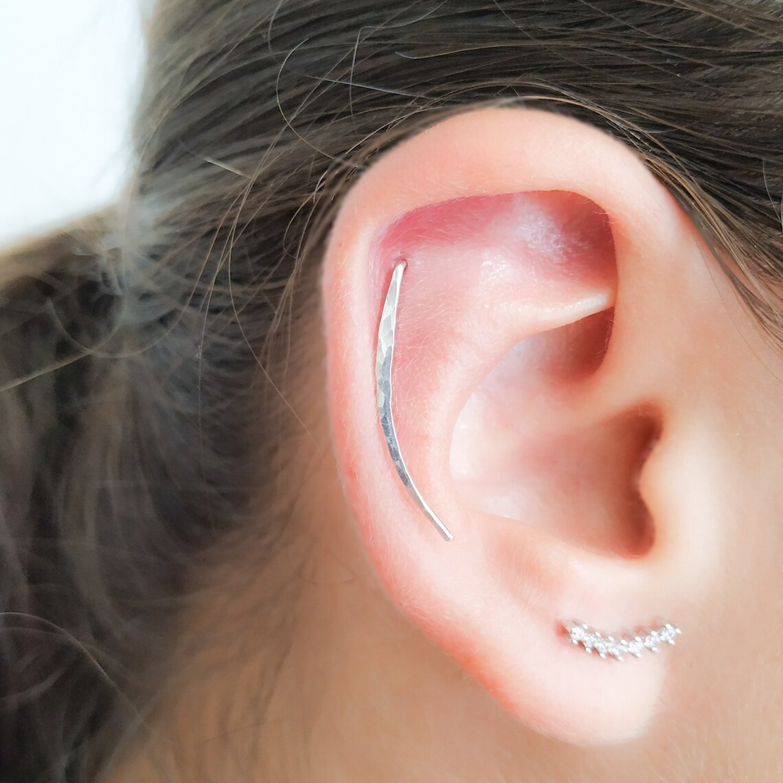 Helix Earring Helix Stud Helix Piercing Long Helix - Etsy