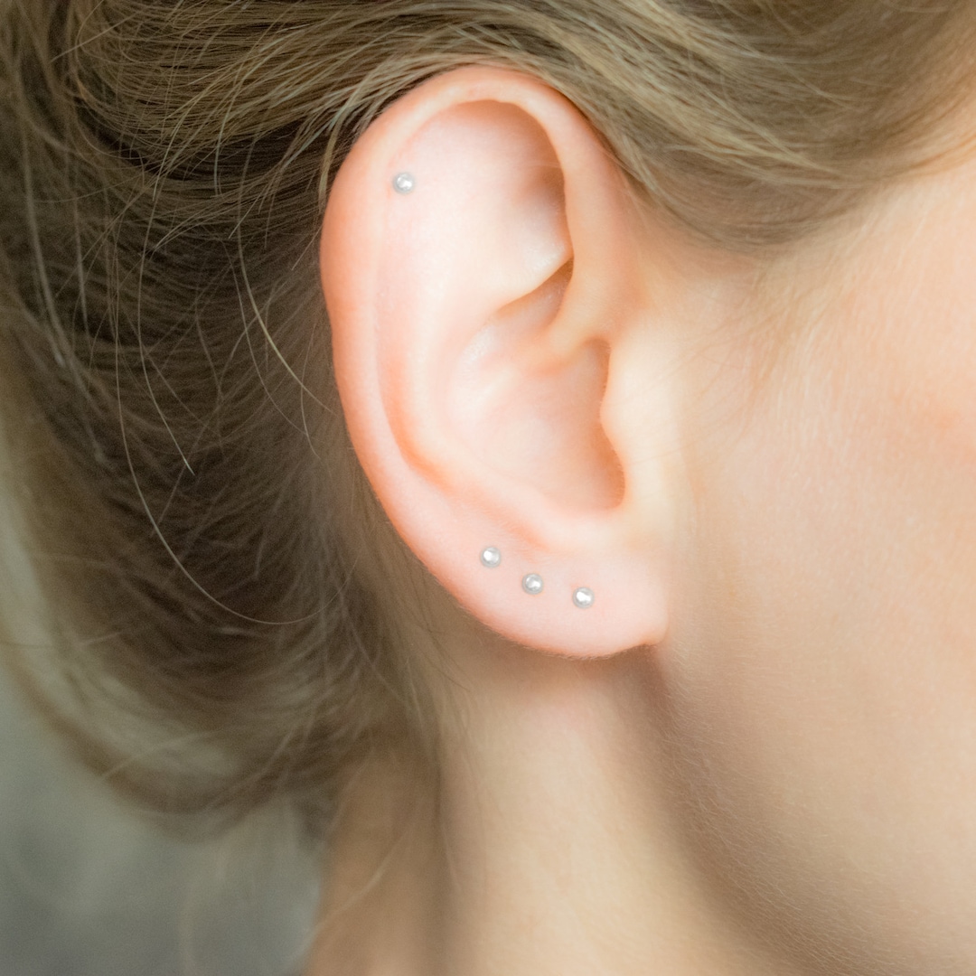 Helix Stud - Cartilage Stud Earring - Tiny Helix Dot Stud - Helix ...