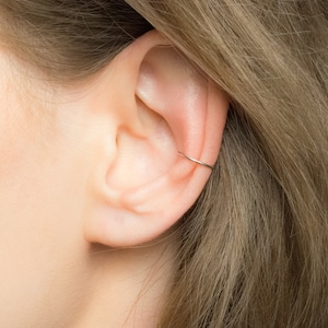 Gold Ear Cuff Fake Piercing,faux Ear Cuff , Fake Cartilage Earring ...