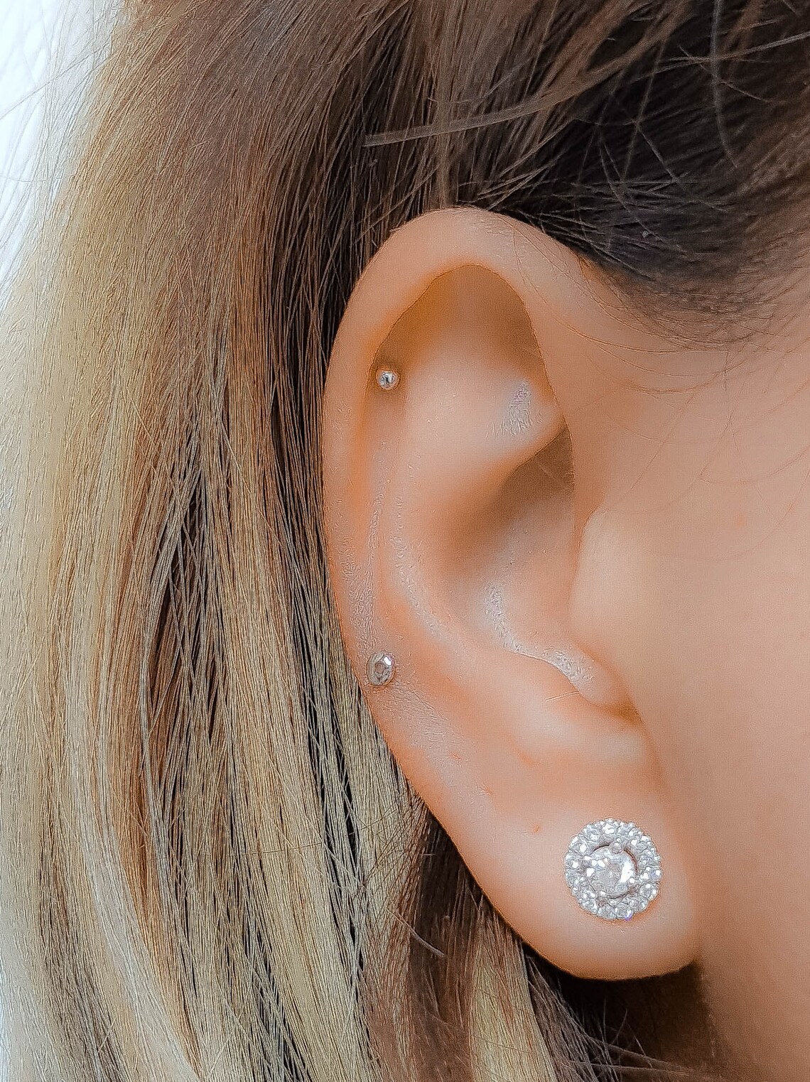 Super kleiner Punkt-Helix-Ohrring, 20g Helix Bolzen ohring, Helix ...