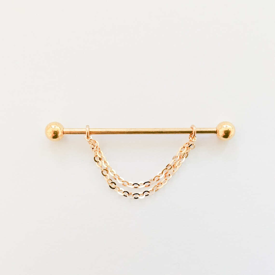 Industrial Piercing Chain-industrial Bar Earring-industrial Barbell ...