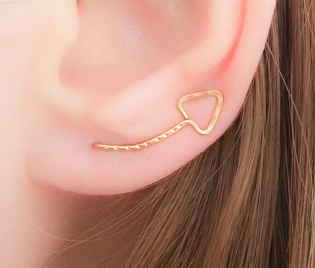 Ear Climber - Ear Crawler - Designed Ear Climber Arrow - Ear Wrap - Etsy