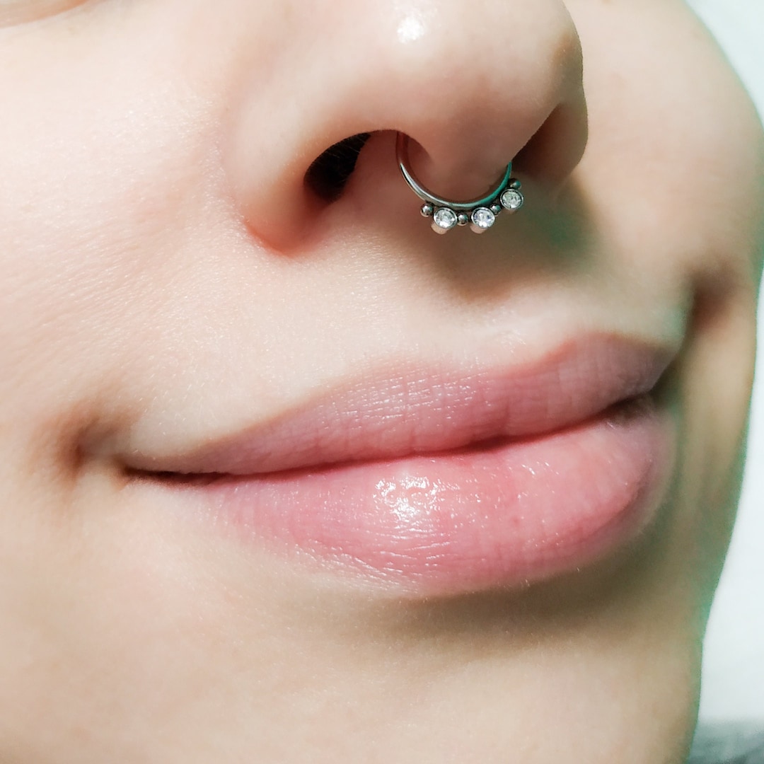 Fake Septum Ring - Fake Septum Piercing - Fake Nose Ring - Fake Septum ...