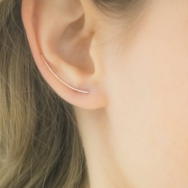 Silver Minimalist Earrings Simple Earrings Silver Ear - Etsy