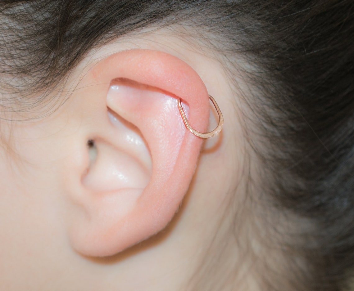 Rose Gold Helix Ring Helix Piercing Ellipse Helix Helix - Etsy