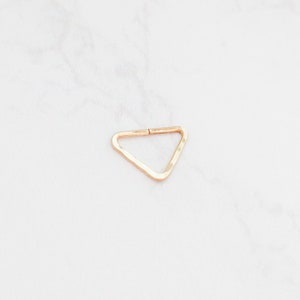 Triangle Helix Hoop Earring Gold Helix Piercing 18 Gauge - Etsy