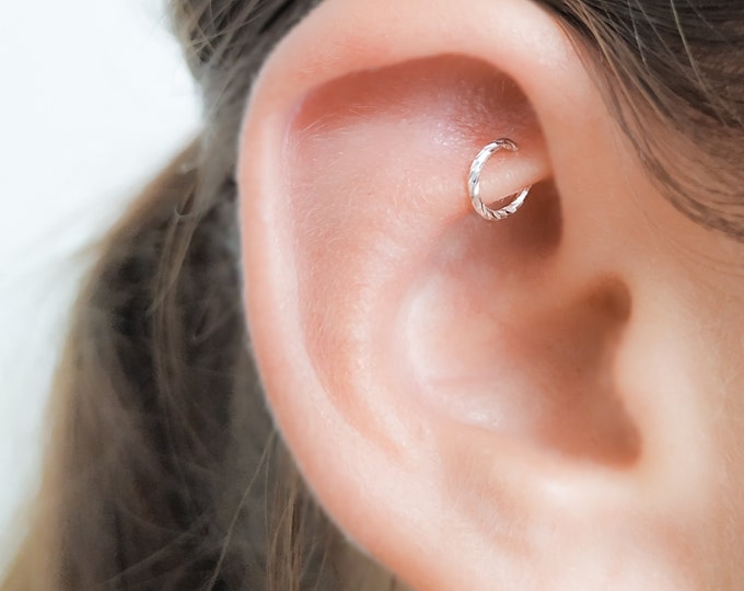 Rook Piercing - Rook Hoop - Rook Earring Gold - Rook Jewellery - Rook ...