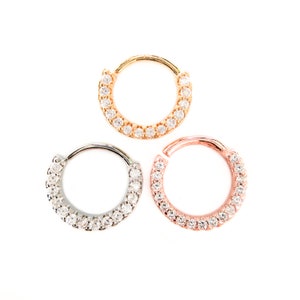 Rook Piercing - Rook Earring - Rook Hoop - Gold Rook - Diamond Rook ...