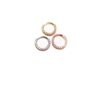 Rook Piercing - Rook Earring - Rook Hoop - Gold Rook - Diamond Rook ...