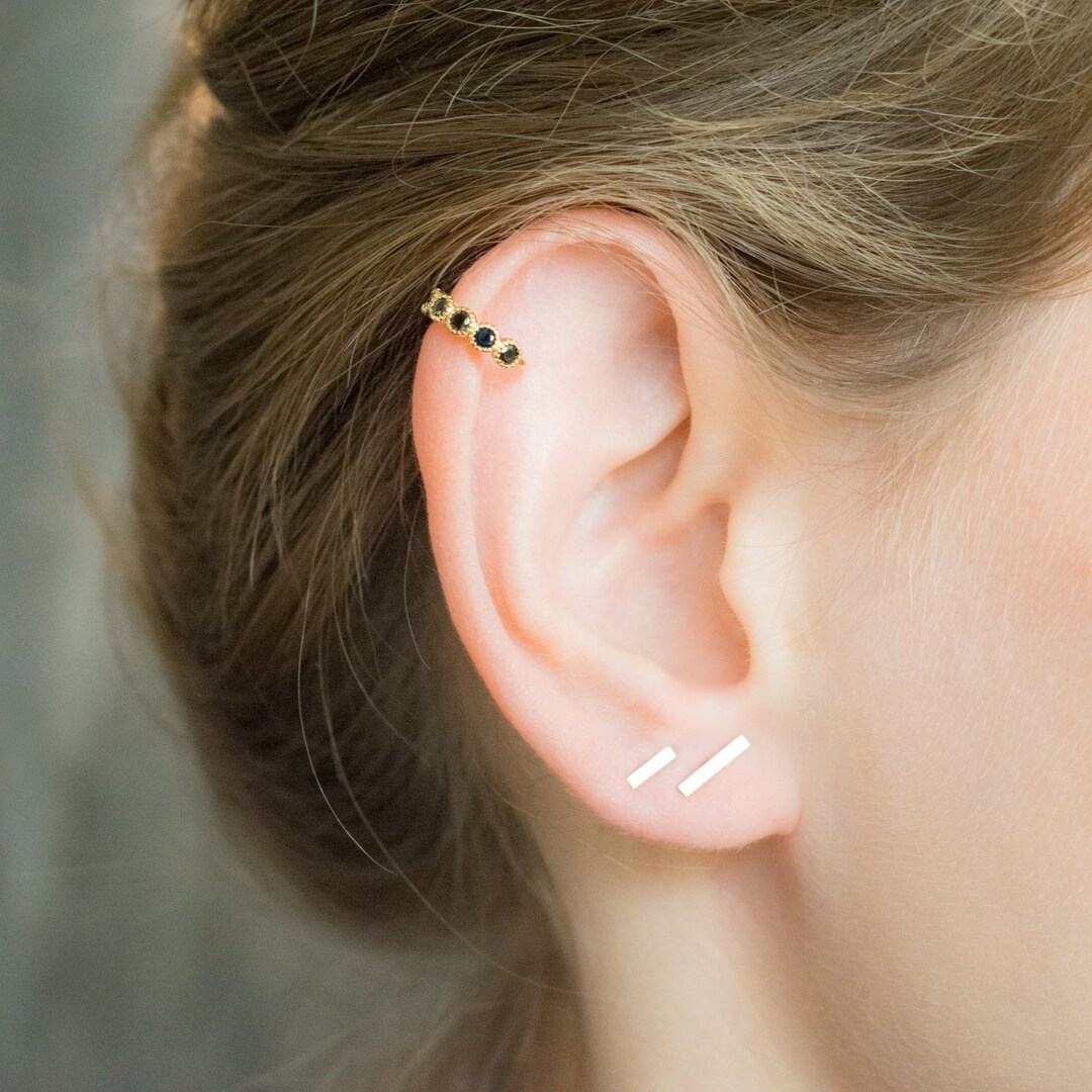 Gold Bar Earrings, Bar Earrings SET, Stick Earrings, Line Earrings ...