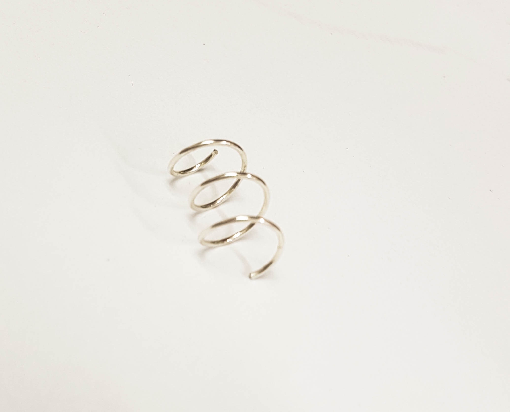 Triple Piercing Earring, Three Hole Earring, Triple Hoop Earring ...
