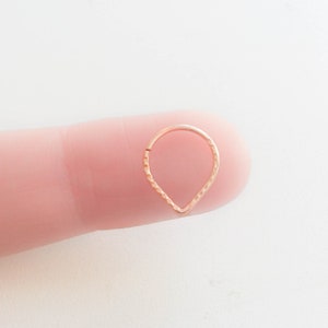 Valentine's Day Triangle Septum Ring, 18g Septum Piercing, Nose Ring, Ring for Pierced Nose 18g ...
