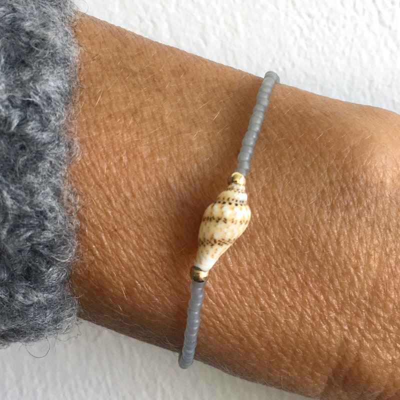 Shell Bead Bracelet - Etsy
